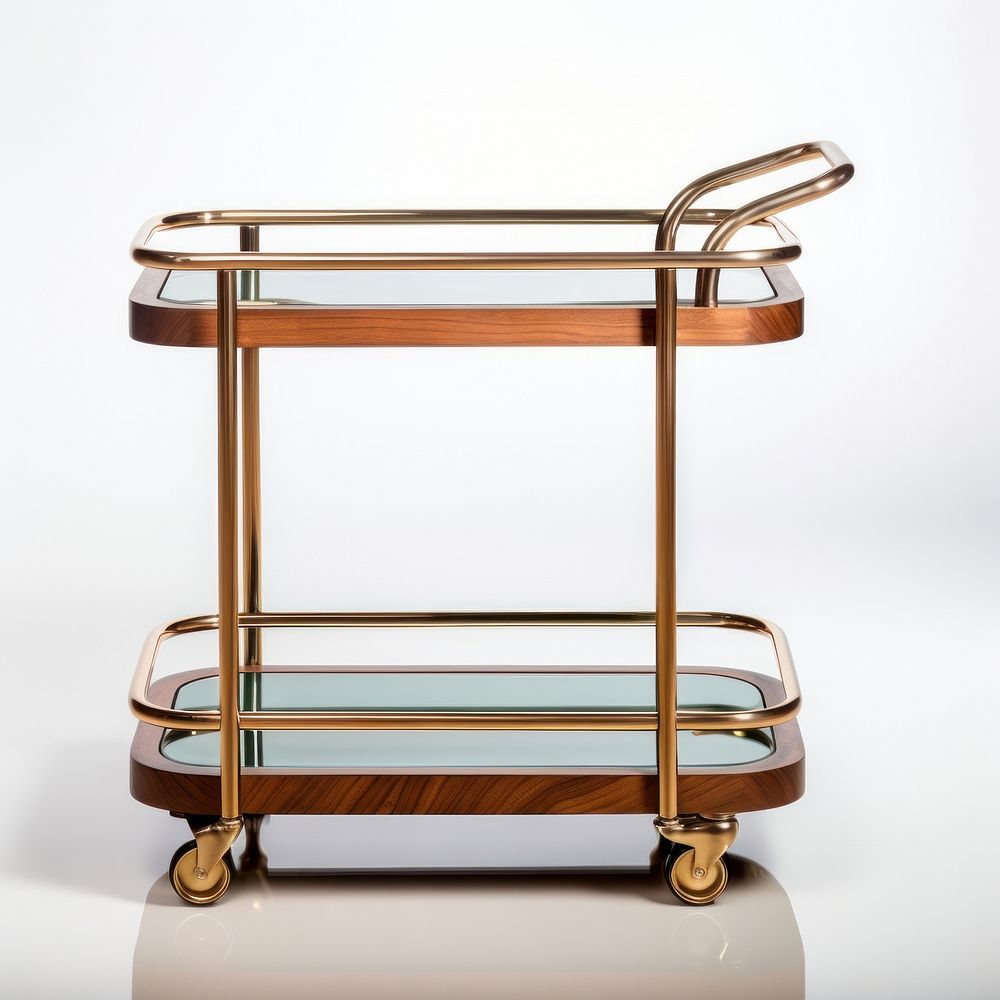 Elegant wooden bar cart | Free Photo - rawpixel