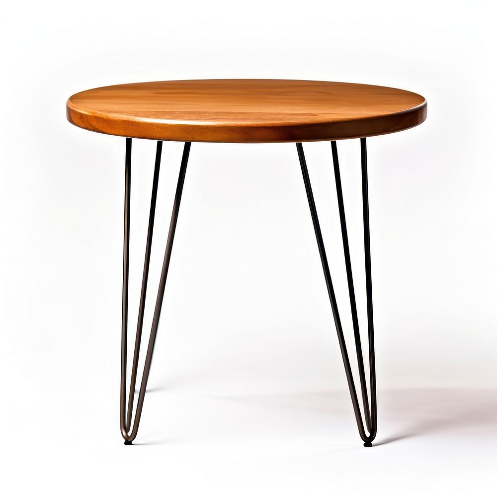Modern wooden round table | Free Photo - rawpixel