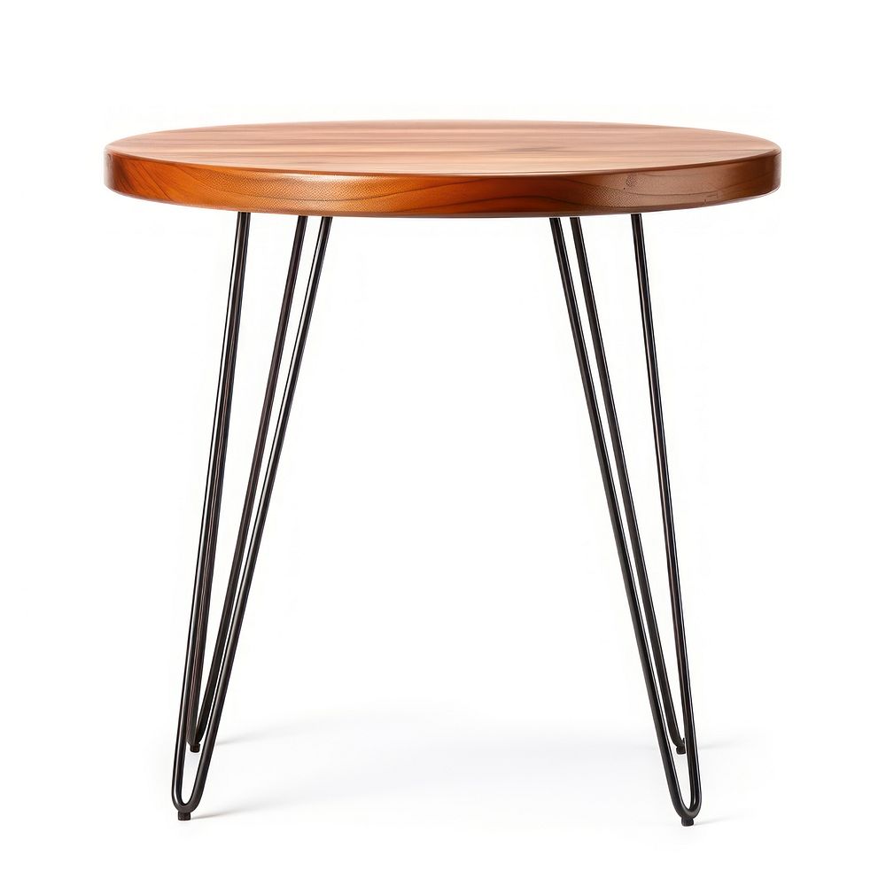 Modern round wooden side table | Free Photo - rawpixel