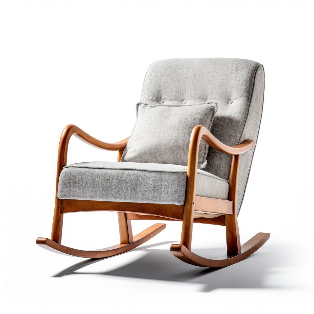 Comfortable modern wooden rocking chair | Free Photo - rawpixel