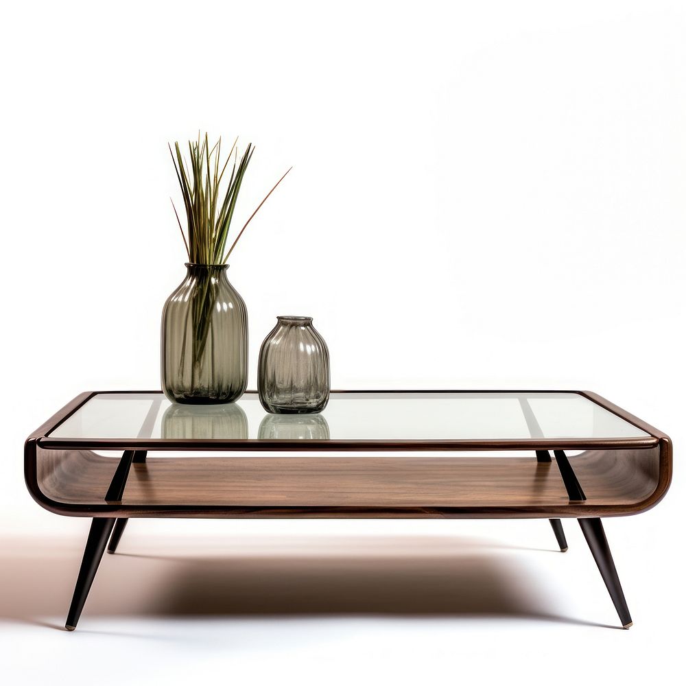 Modern glass coffee table decor | Free Photo - rawpixel