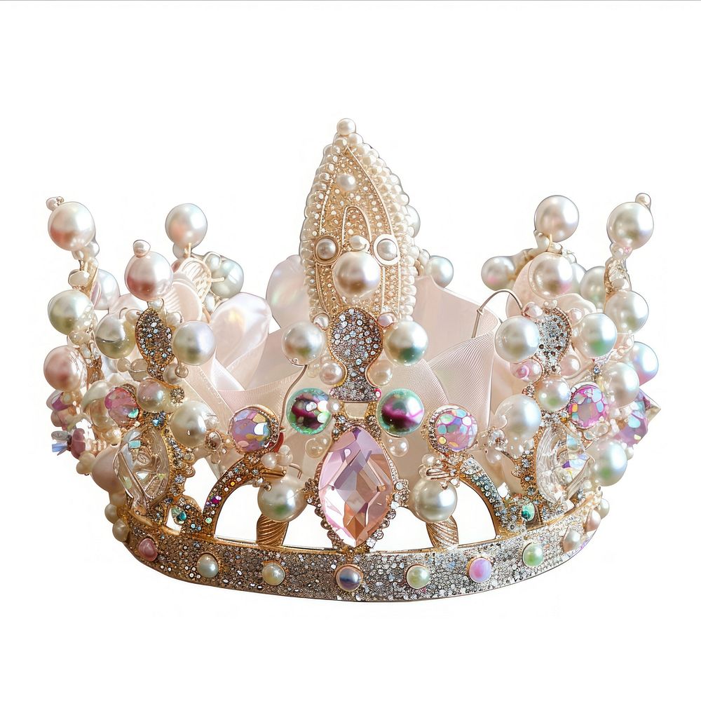 Elegant pearl and gem crown | Free Photo - rawpixel