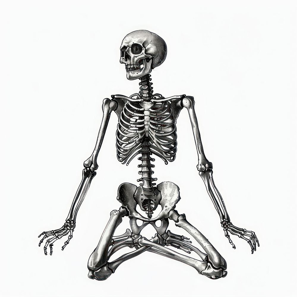 Human skeleton anatomical illustration | Free Photo Illustration - rawpixel