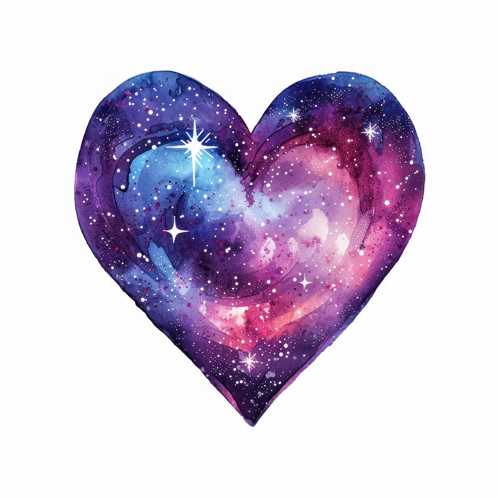 Cosmic heart galaxy illustration | Free Photo Illustration - rawpixel