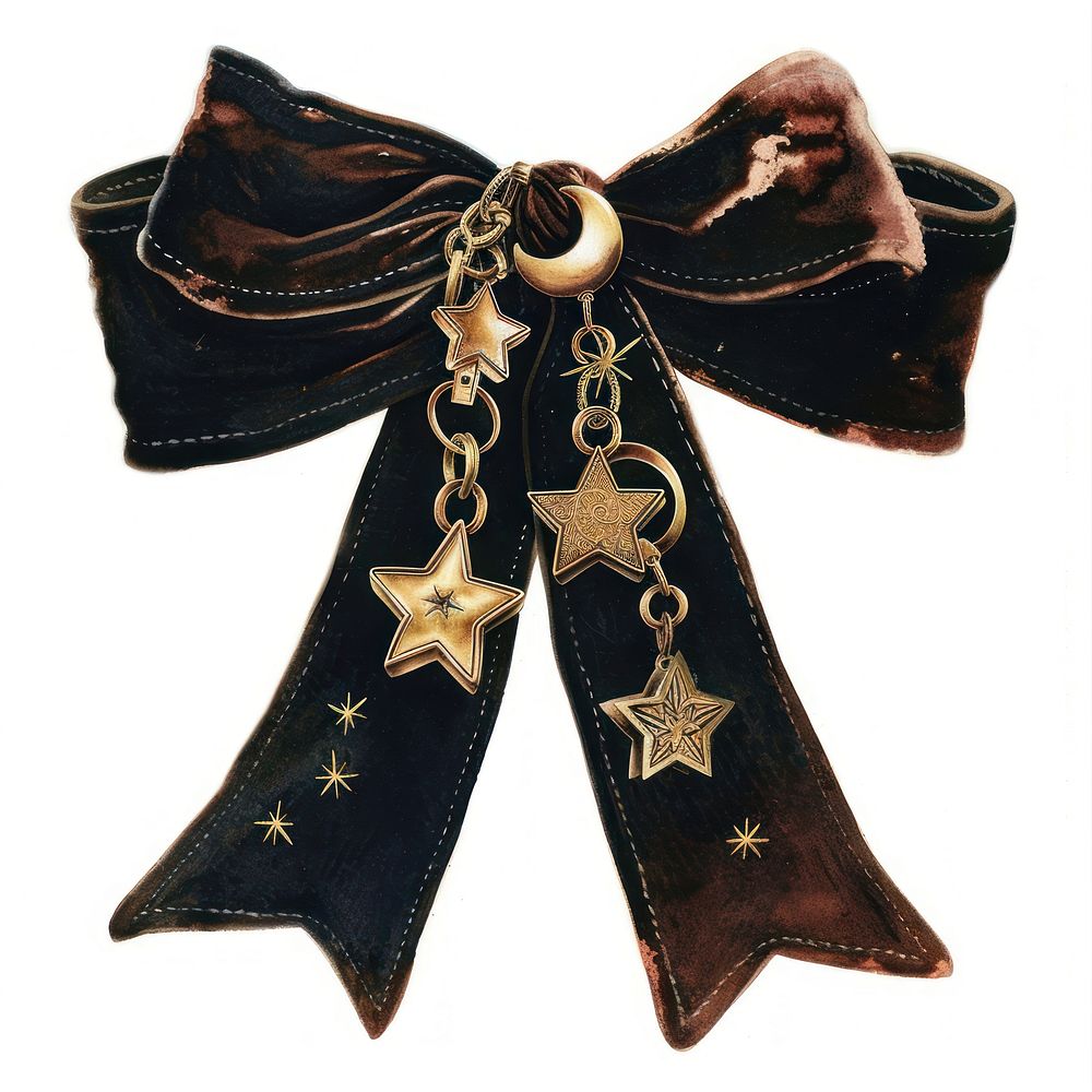 Elegant celestial-themed decorative bow | Free Photo Illustration ...