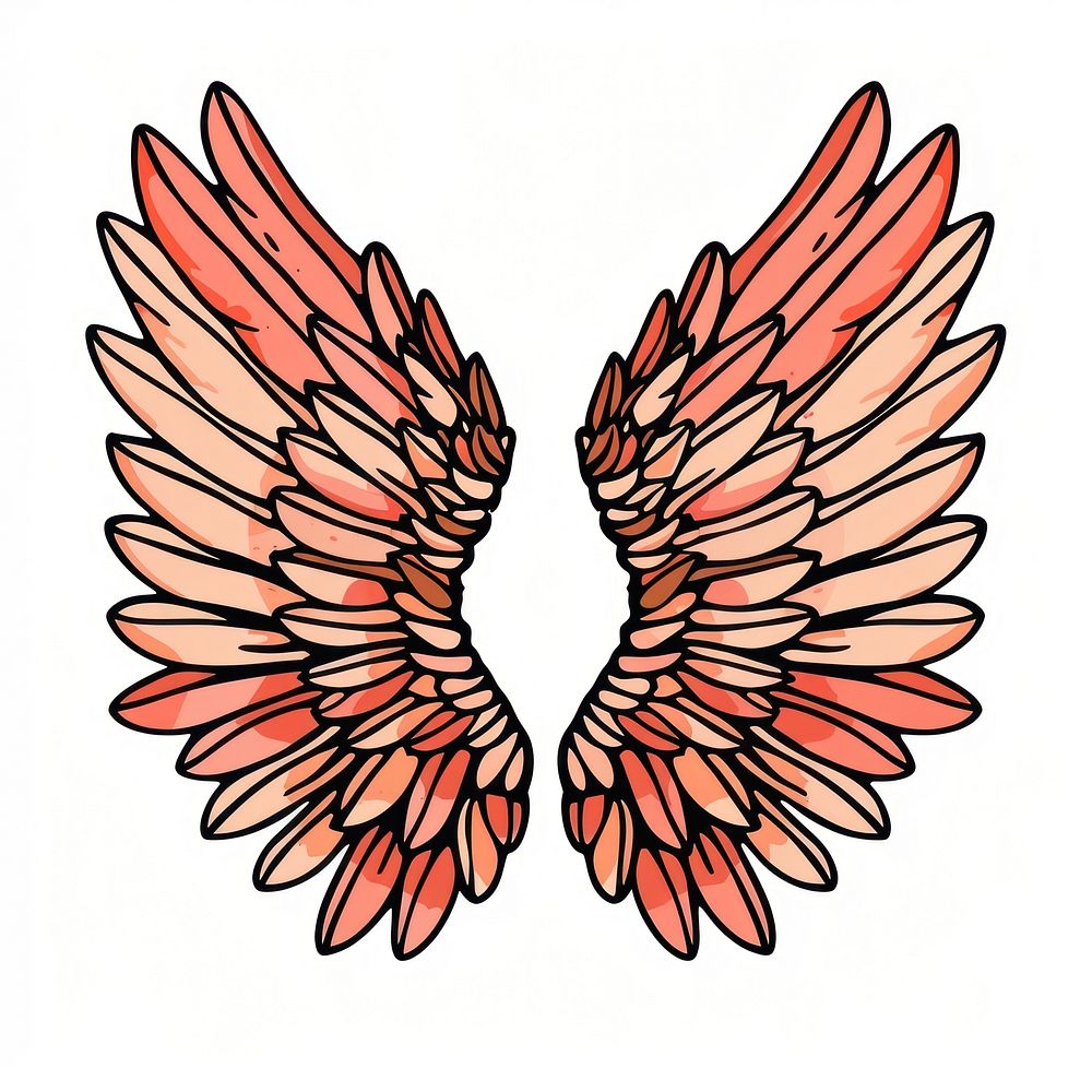 Colorful angel wings illustration | Free Photo Illustration - rawpixel
