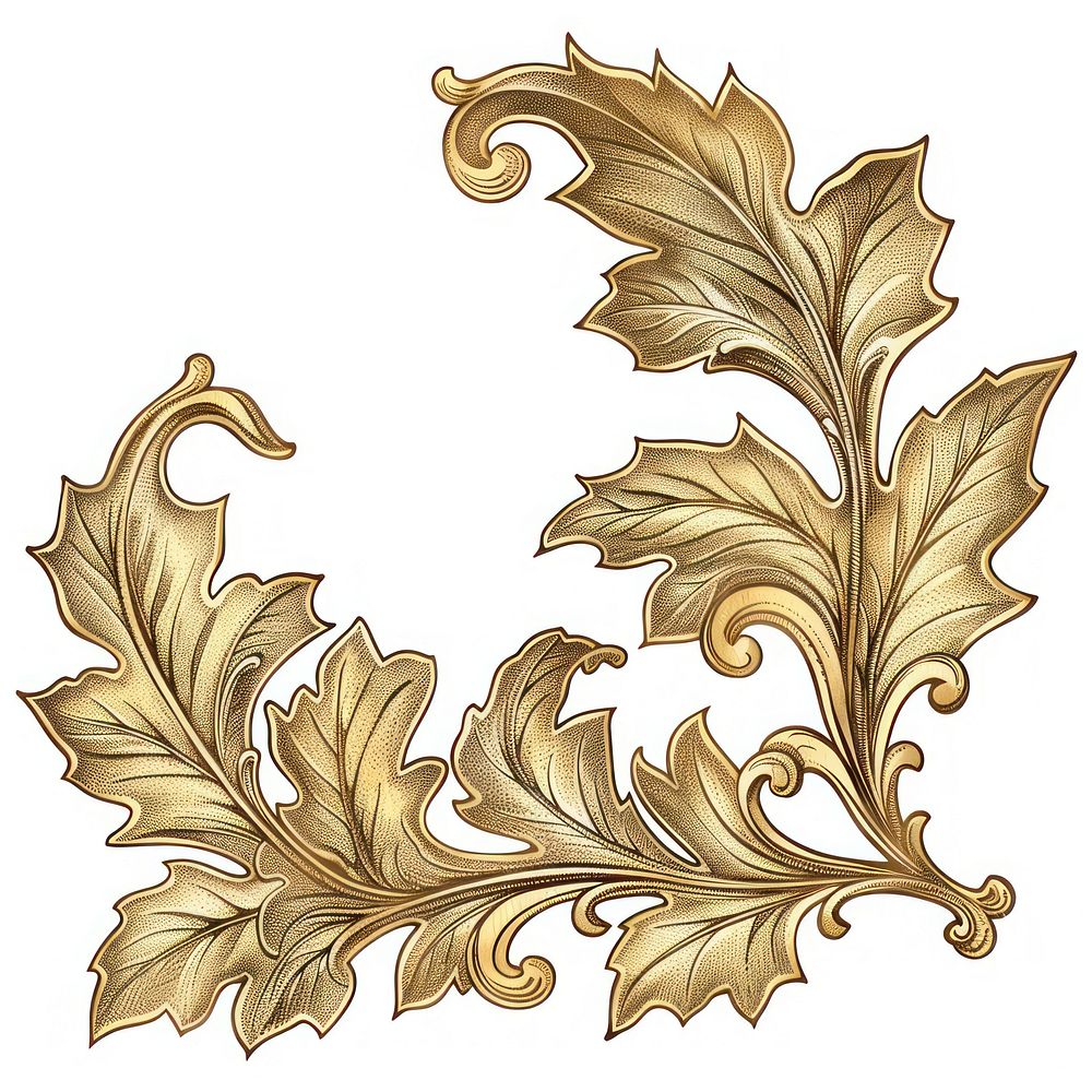 Elegant golden leaf design | Free Photo Illustration - rawpixel