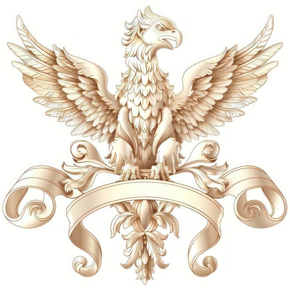 Elegant heraldic eagle emblem | Free Photo Illustration - rawpixel