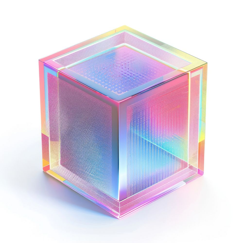 Colorful holographic 3D cube | Free Photo - rawpixel