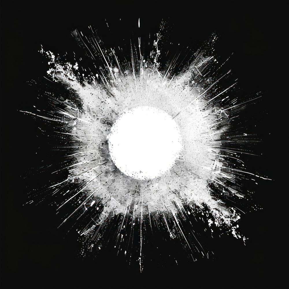 Abstract black and white explosion | Free Photo - rawpixel