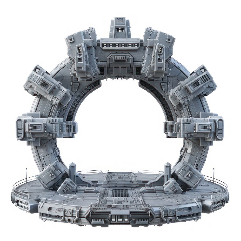 Futuristic sci-fi portal structure | Free Photo - rawpixel