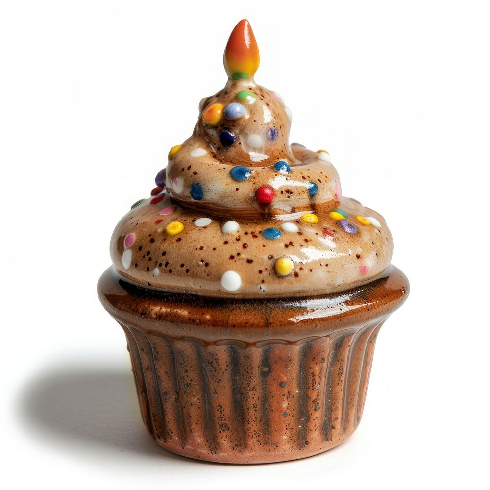 Colorful ceramic cupcake sculpture | Free Photo - rawpixel