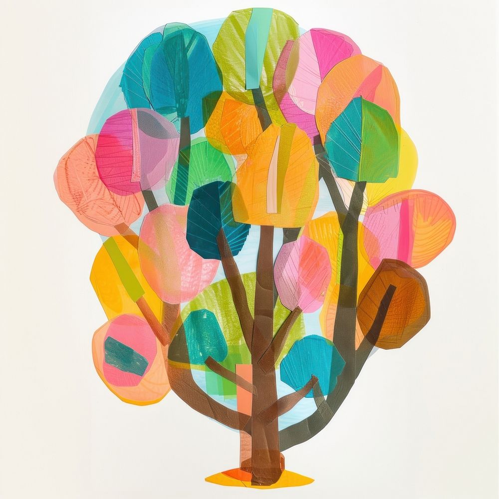 Tree paper art transportation. | Free Photo Illustration - rawpixel