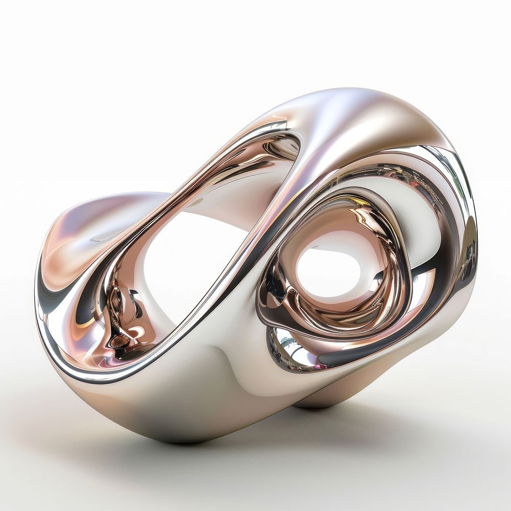 Abstract metallic sculpture design | Free Photo Illustration - rawpixel