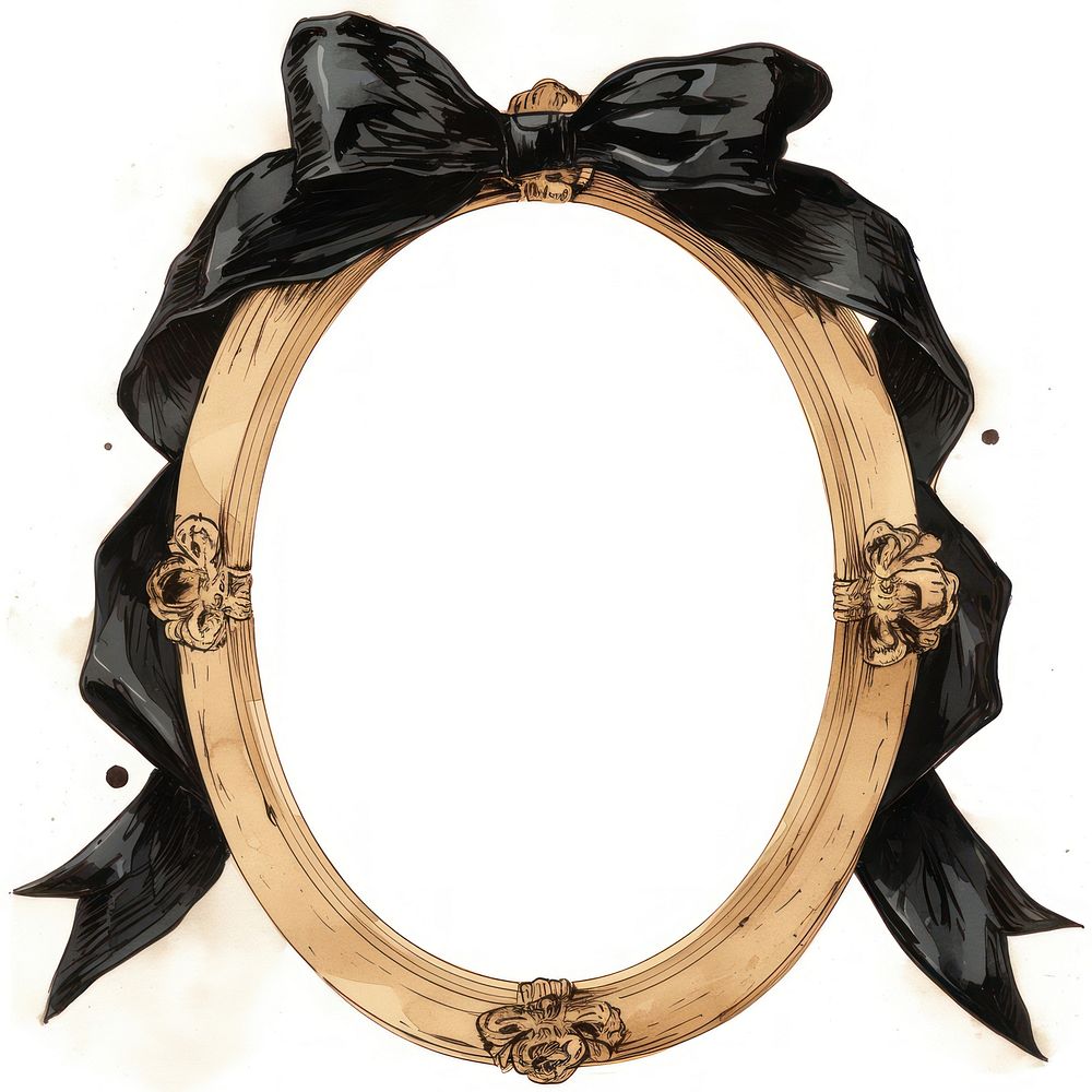 Elegant vintage oval frame illustration | Free Photo Illustration - rawpixel