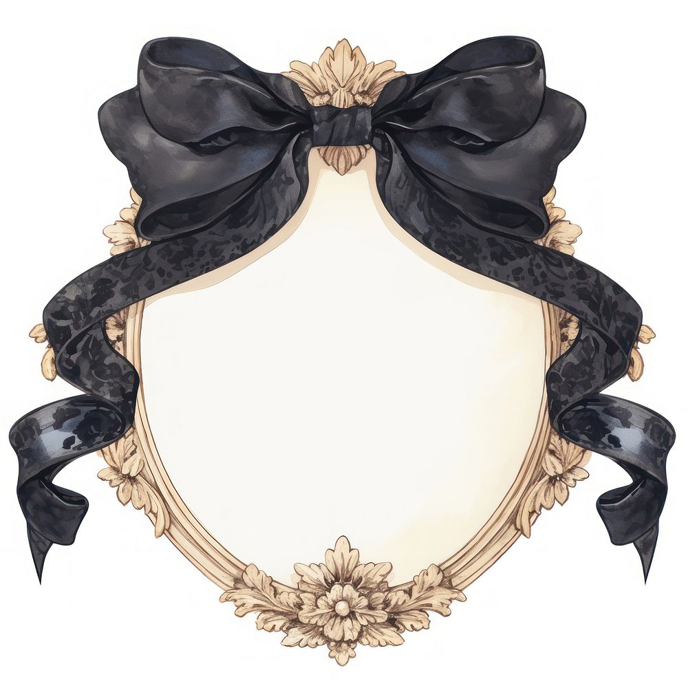 Elegant vintage frame with bow | Premium Photo Illustration - rawpixel
