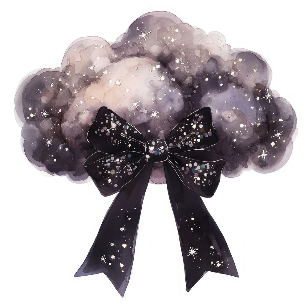 Cosmic bow on fluffy cloud | Free Photo Illustration - rawpixel