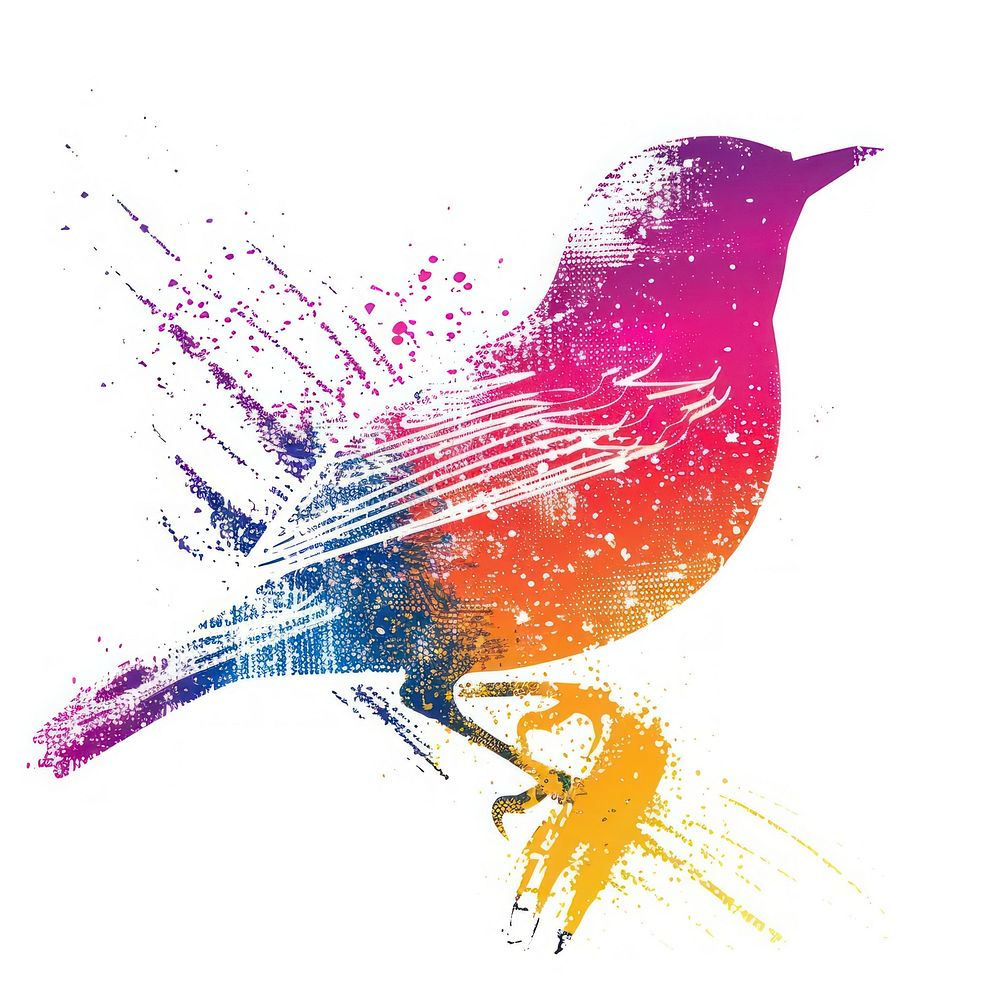Colorful abstract bird illustration | Free Photo Illustration - rawpixel