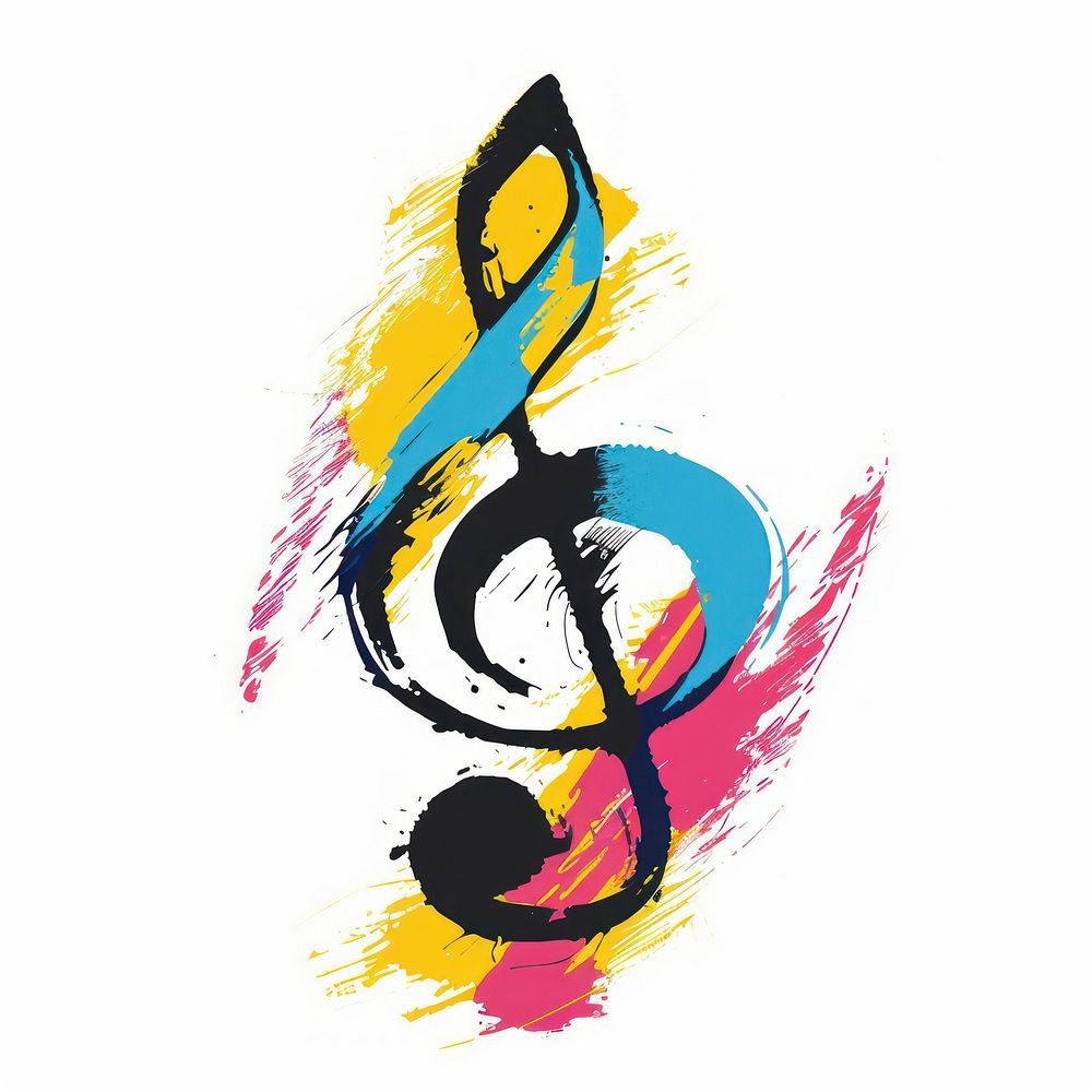 Colorful musical note art | Free Photo Illustration - rawpixel