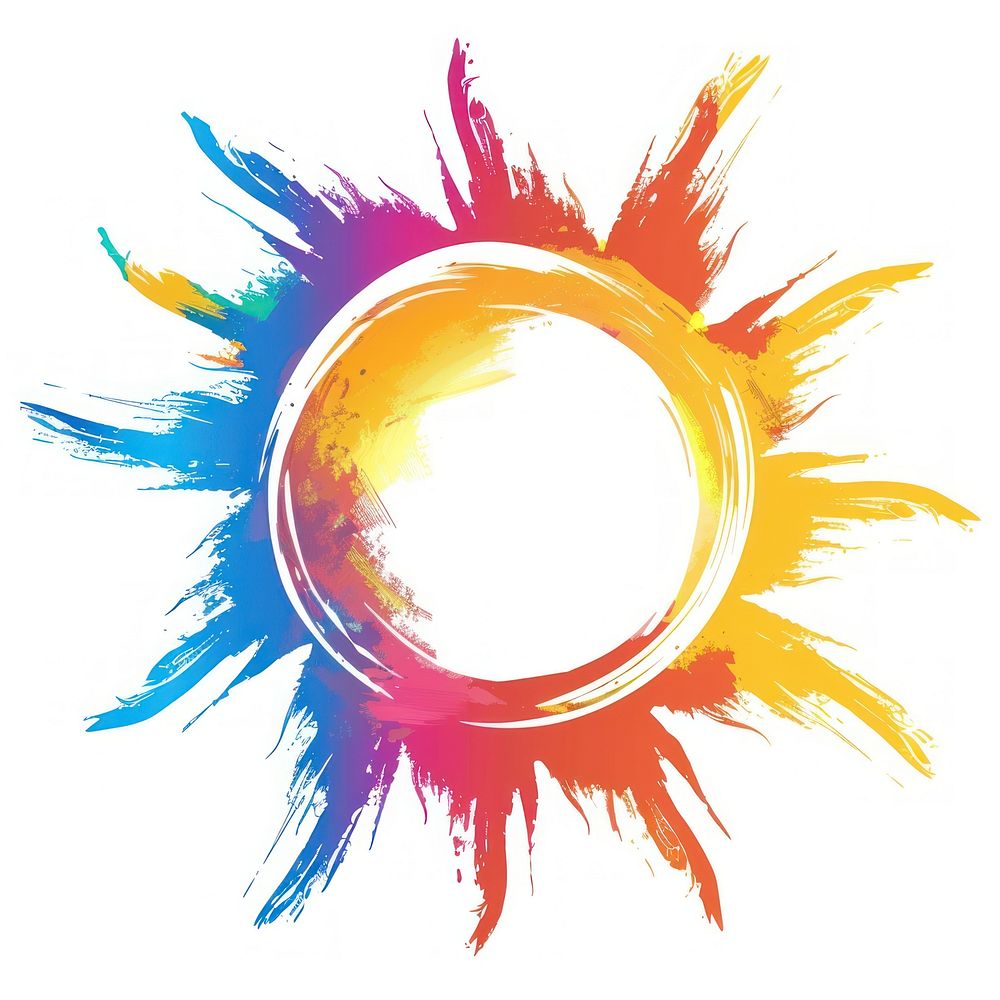 Colorful abstract paint splash circle | Free Photo Illustration - rawpixel