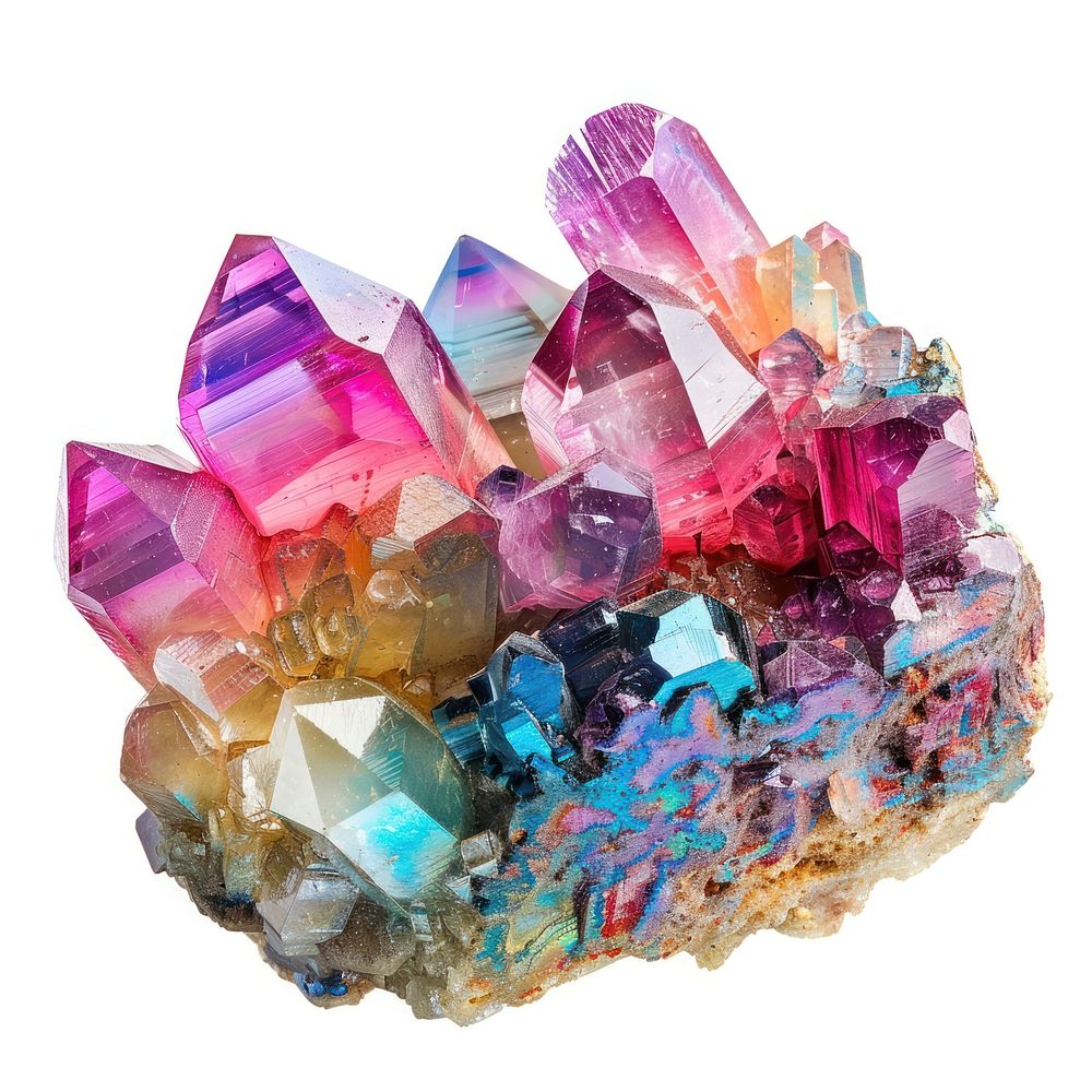 Colorful iridescent crystal mineral | Free Photo - rawpixel