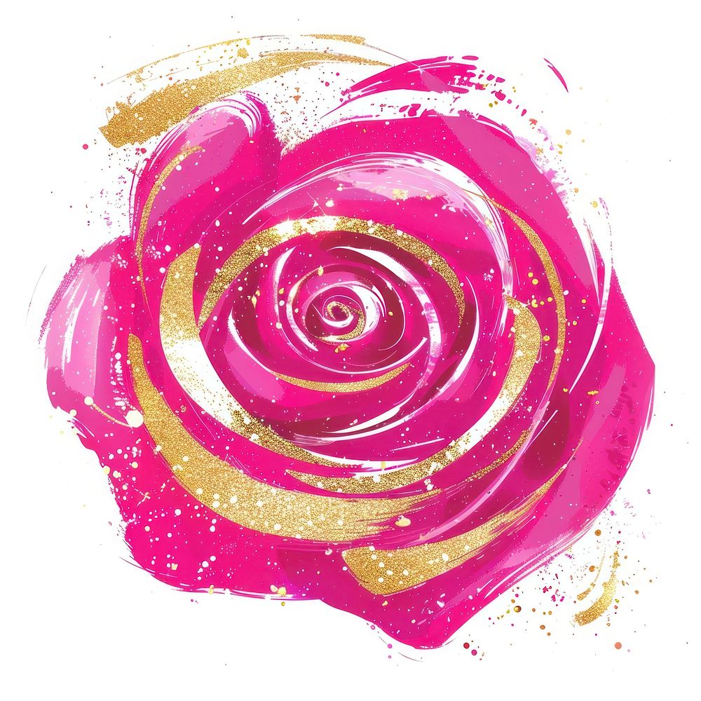 Vibrant abstract pink rose | Free Photo Illustration - rawpixel