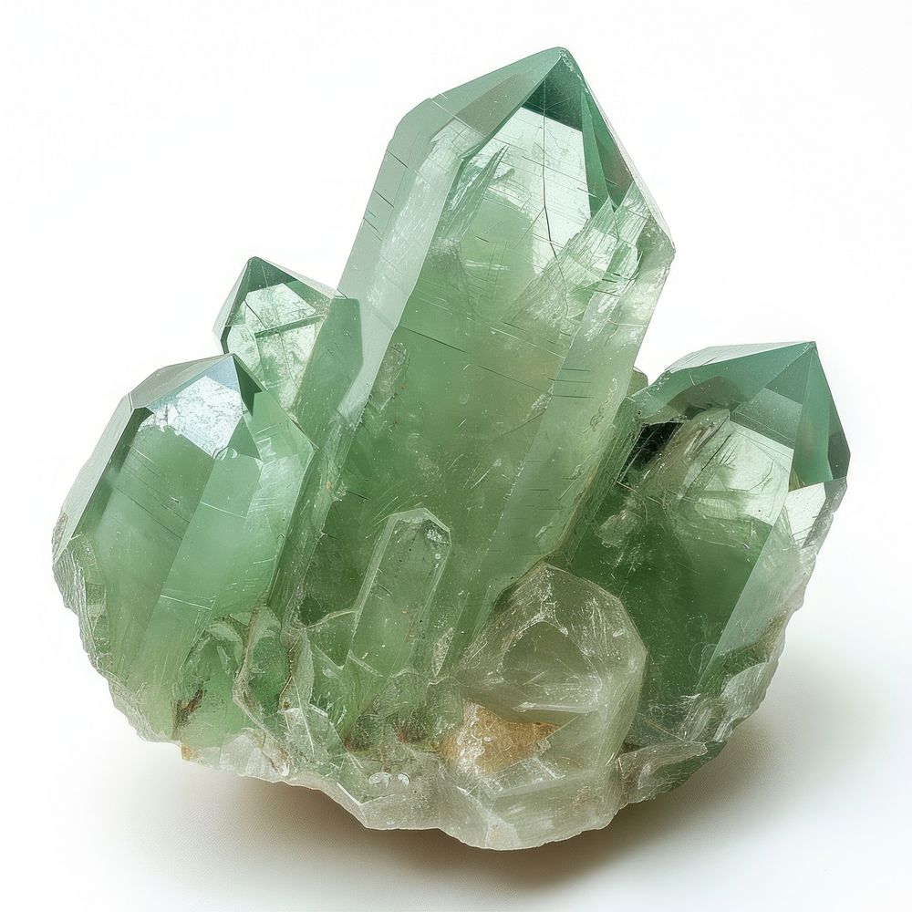 Green quartz crystal cluster | Free Photo - rawpixel