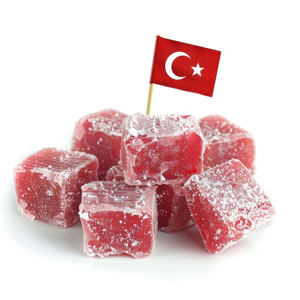 Turkish delight with flag | Free Photo - rawpixel