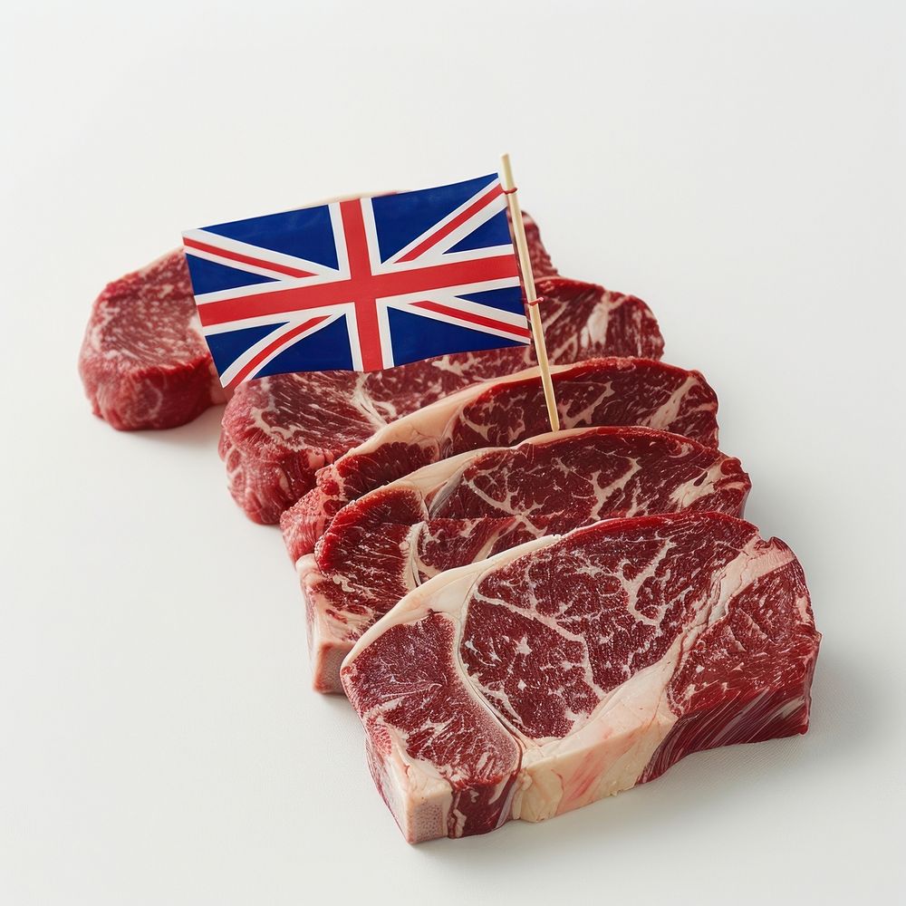British beef cuts with flag | Free Photo - rawpixel