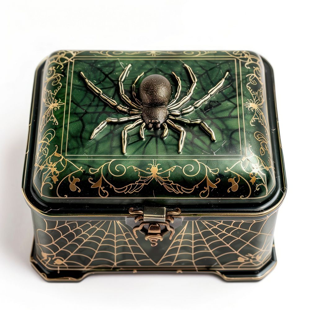 Goth green music box spider | Free Photo - rawpixel