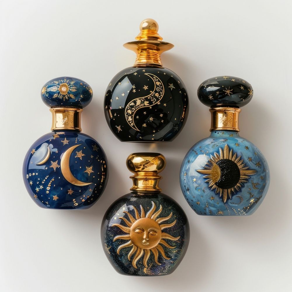 Goth vintage perfume bottles cosmetics | Free Photo - rawpixel
