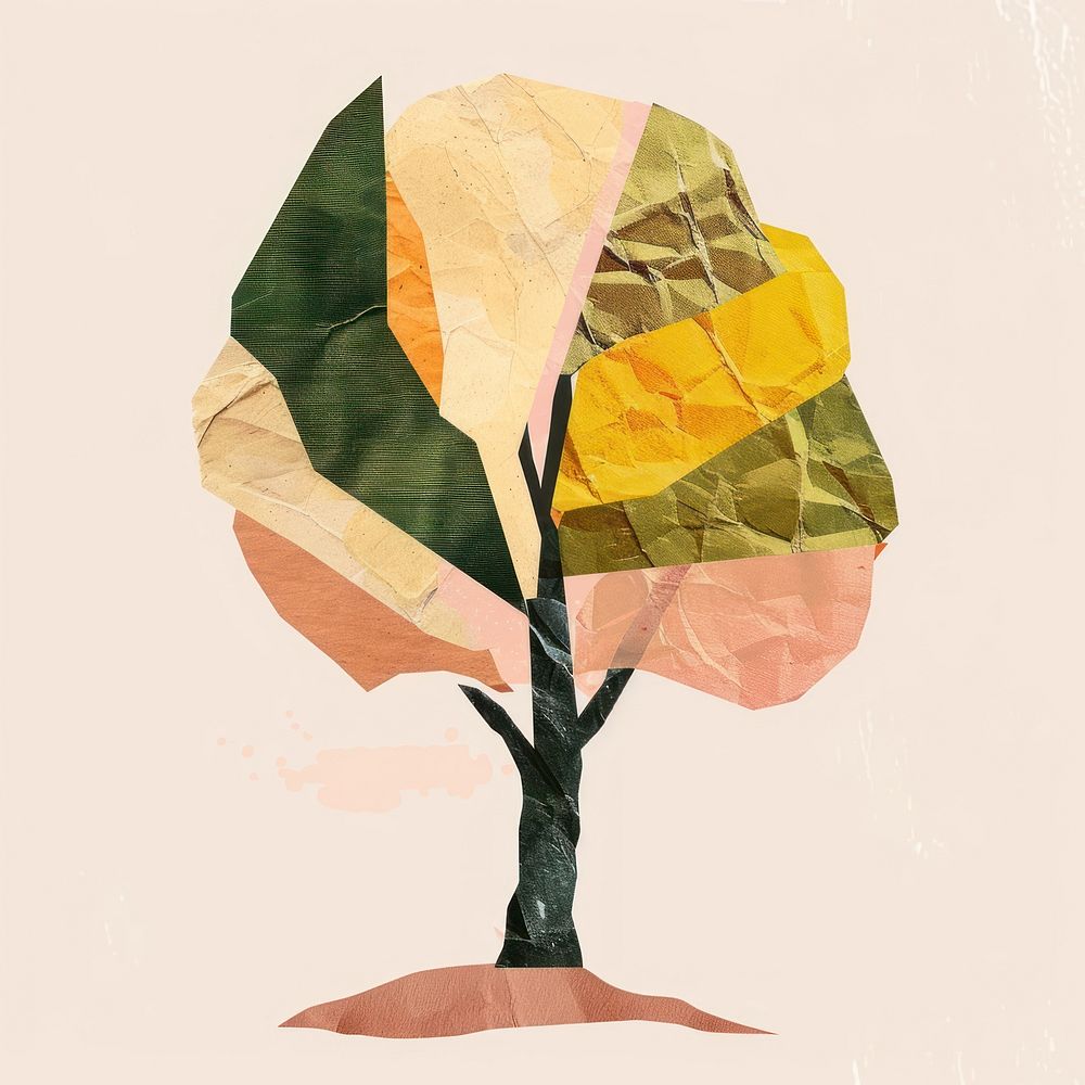 Tree collage art painting | Free Photo Illustration - rawpixel