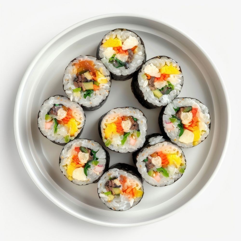 Colorful sushi rolls on plate | Free Photo - rawpixel