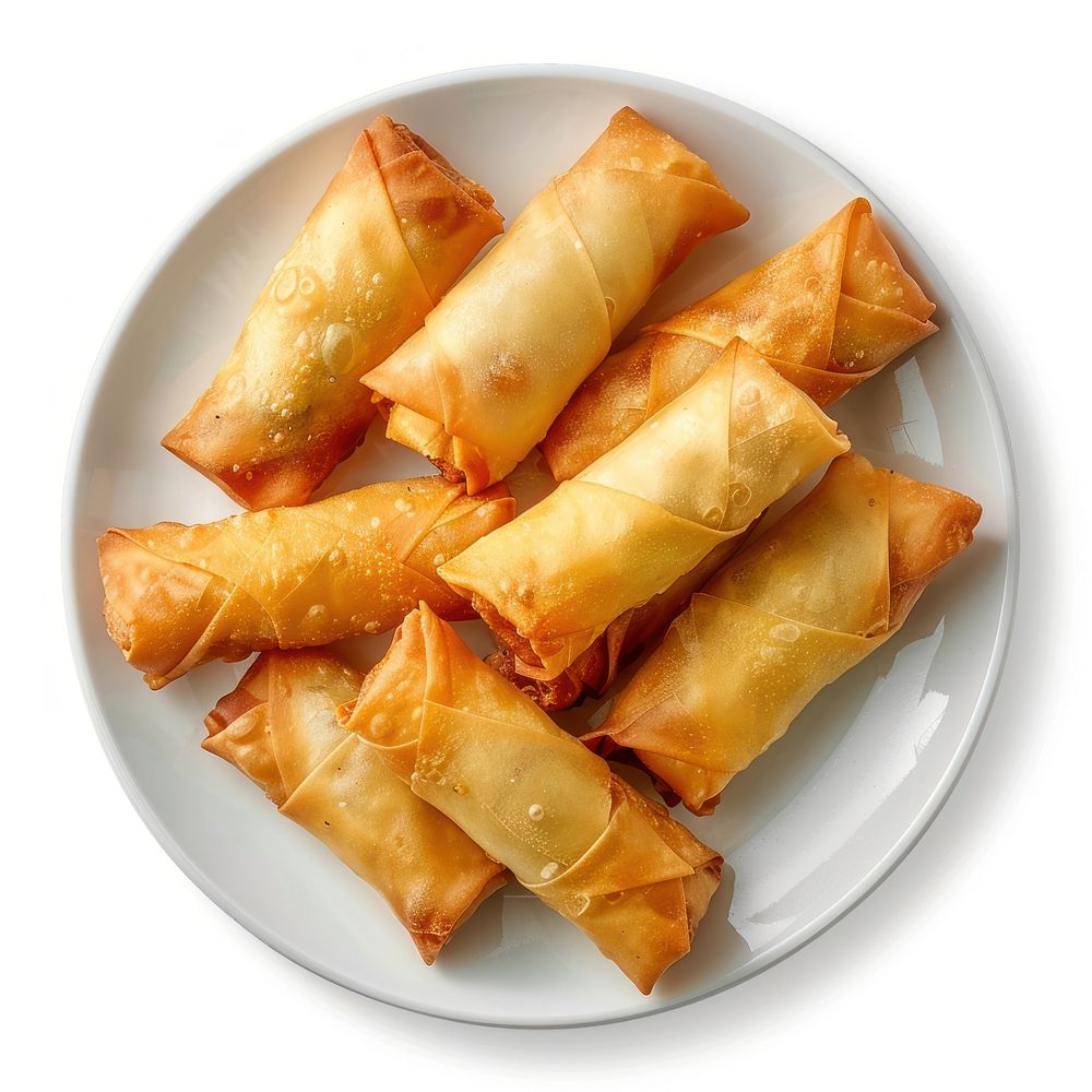 Crispy golden spring rolls plate | Free Photo - rawpixel