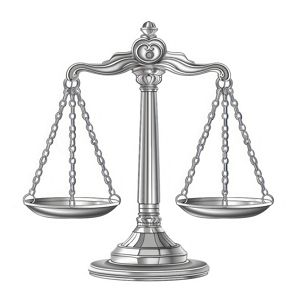 Elegant silver balance scale illustration | Free Photo Illustration ...