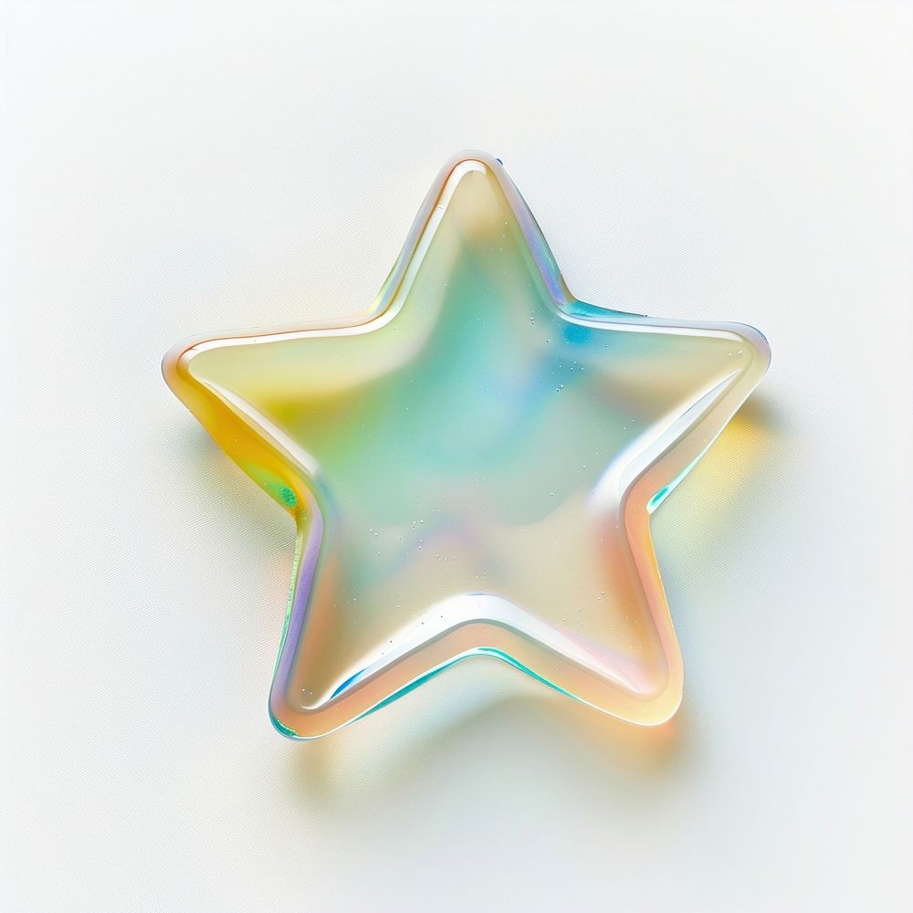 Holographic star-shaped glass ornament | Free Photo - rawpixel