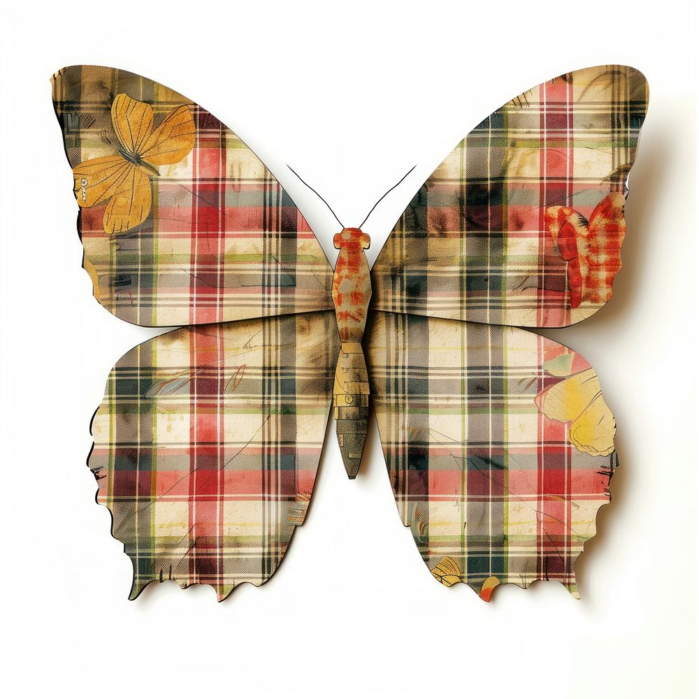 Butterfly shape collage invertebrate accessories | Free Photo ...