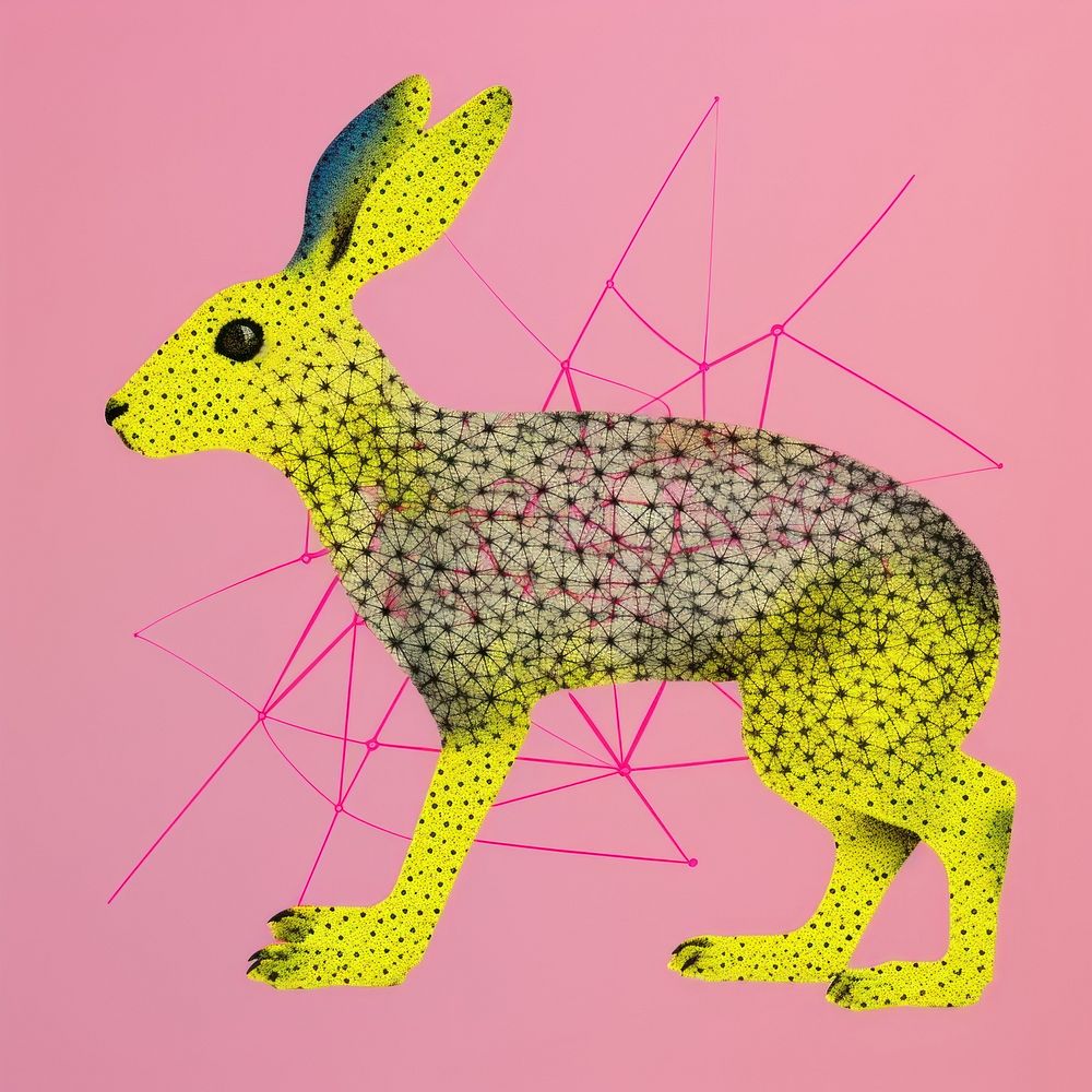 Collage art animal and cmyk | Free Photo Illustration - rawpixel