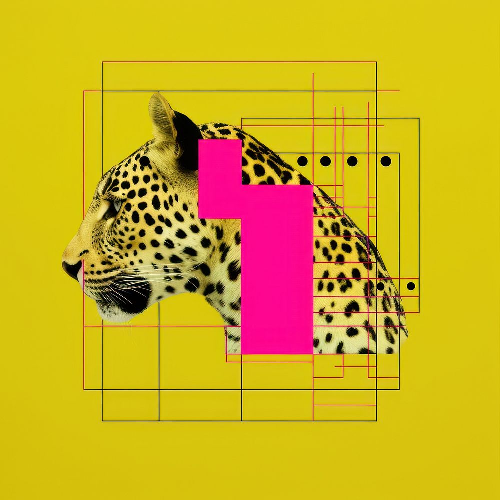 Collage art animal and cmyk | Free Photo Illustration - rawpixel