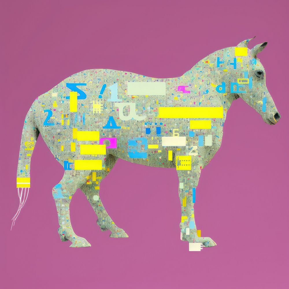 Collage art animal and cmyk | Free Photo Illustration - rawpixel