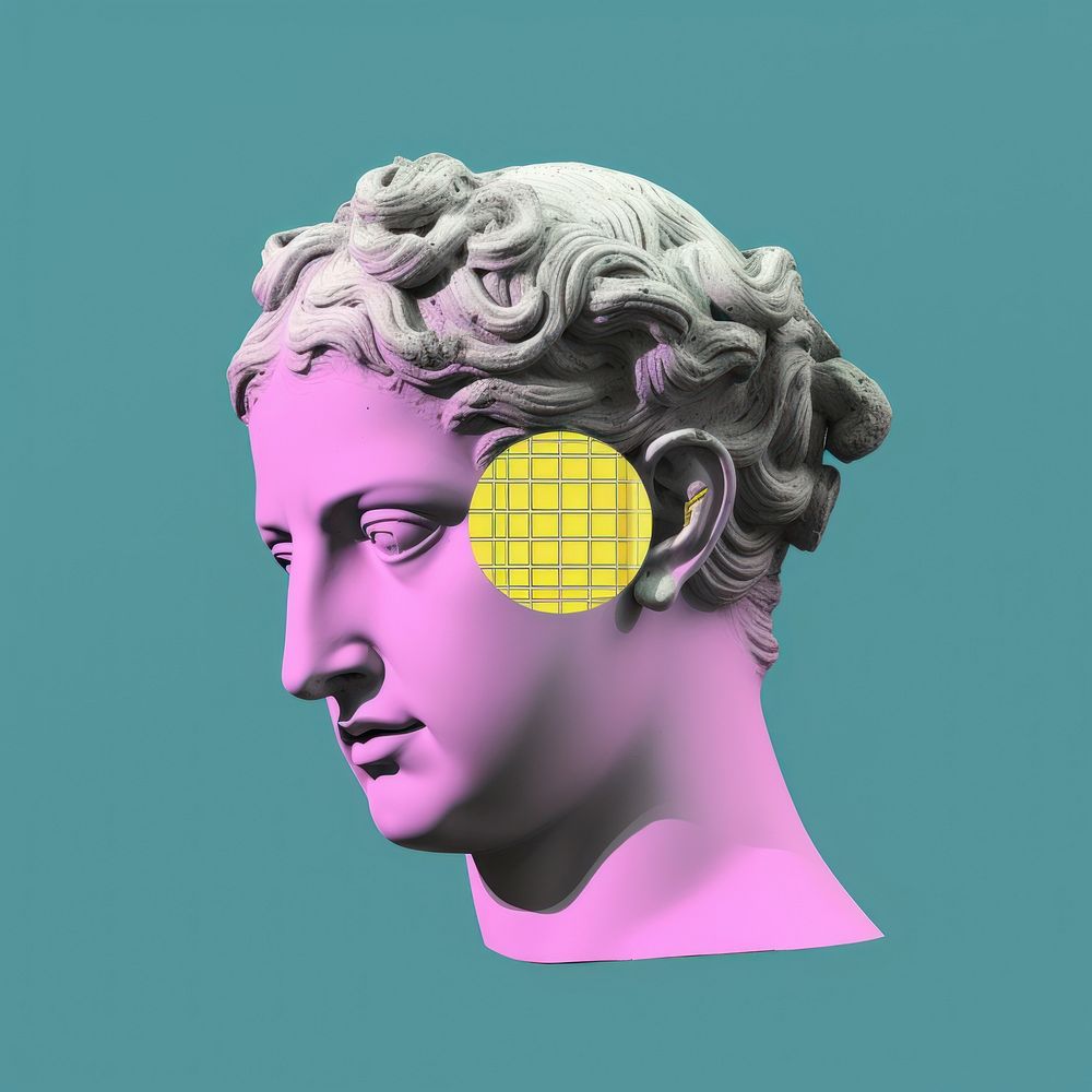 Collage art greek statue and | Free Photo Illustration - rawpixel