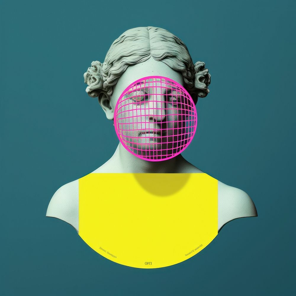 Collage art greek statue and | Free Photo Illustration - rawpixel