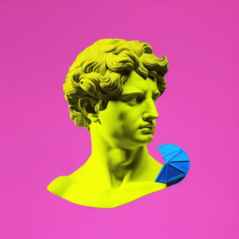 Collage art greek statue and | Free Photo Illustration - rawpixel