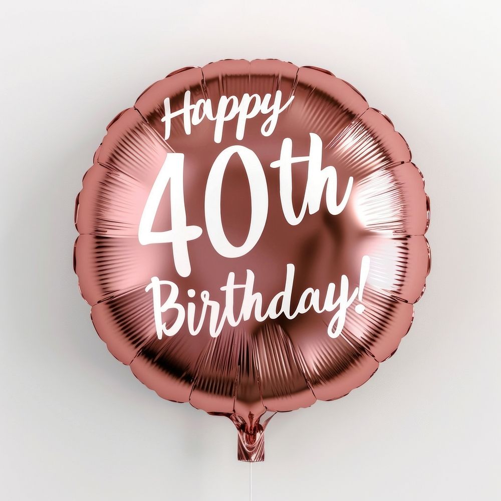 Rose gold 40th birthday balloon | Free Photo - rawpixel