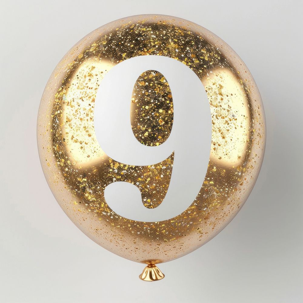 Golden glitter number nine balloon | Free Photo - rawpixel Golden glitter number nine balloon | Free Photo - rawpixel