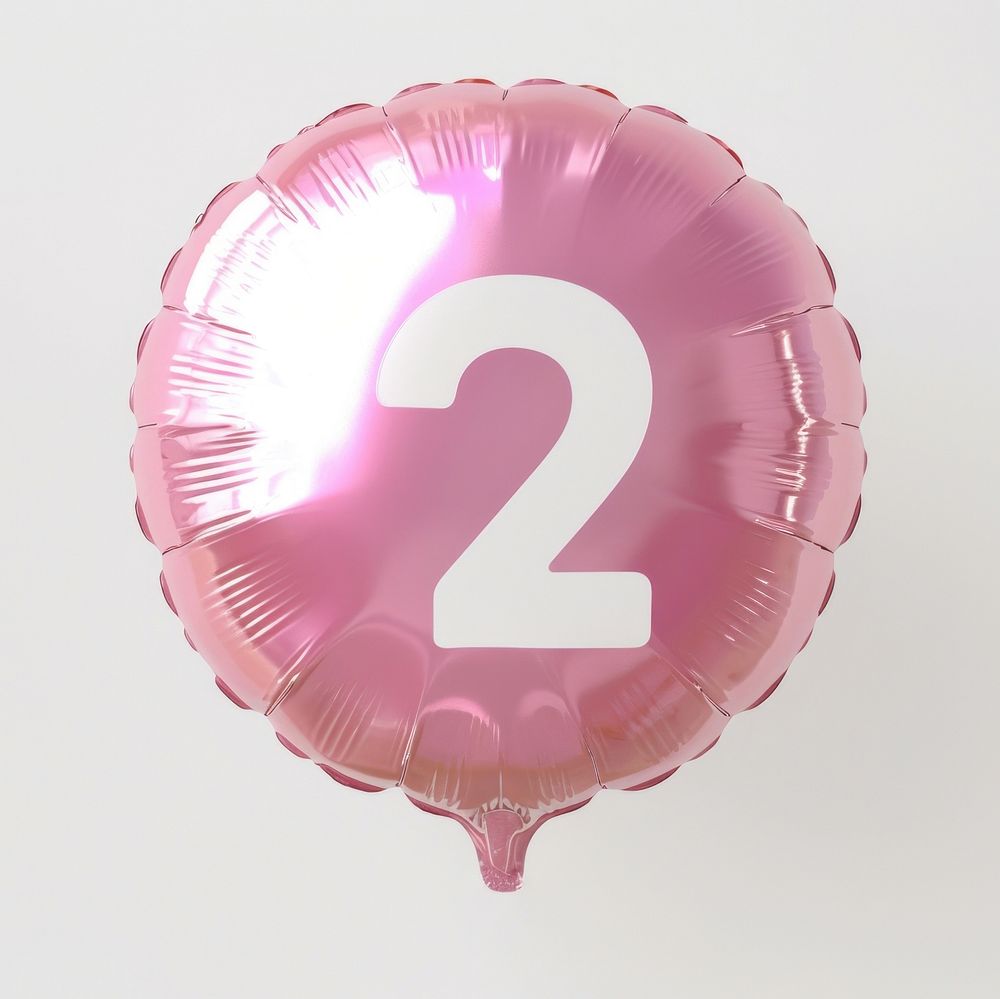 Pink foil balloon number two | Free Photo - rawpixel