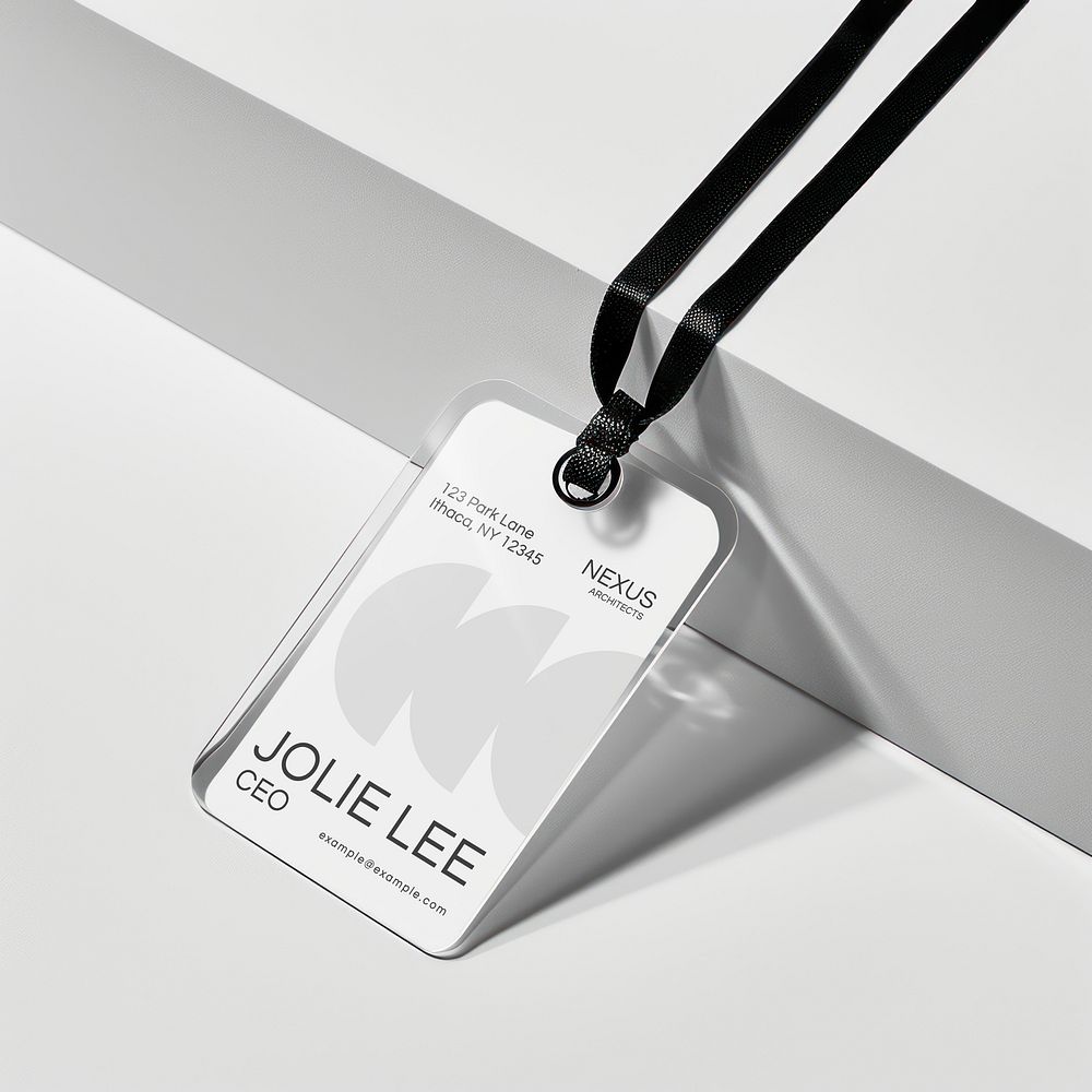 Modern professional name badge | Free Photo - rawpixel