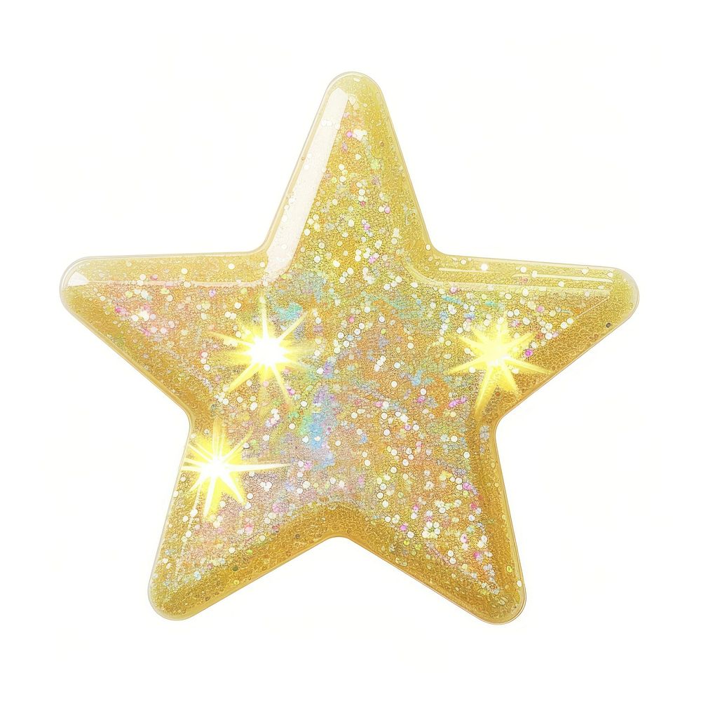 Glitter pastel yellow star symbol | Free Photo - rawpixel