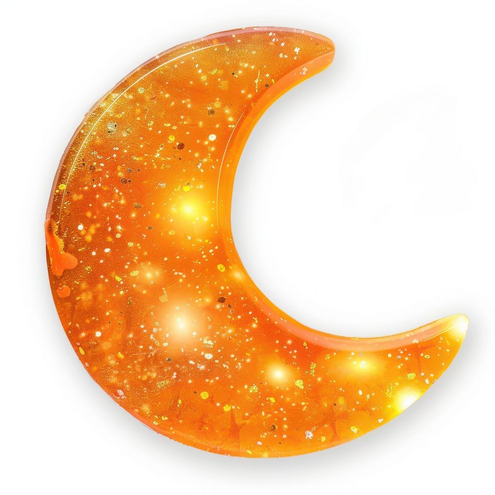 Glitter pastel orange half moon | Free Photo - rawpixel