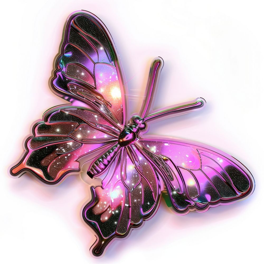 Glitter pastel pink butterfly accessories | Free Photo - rawpixel